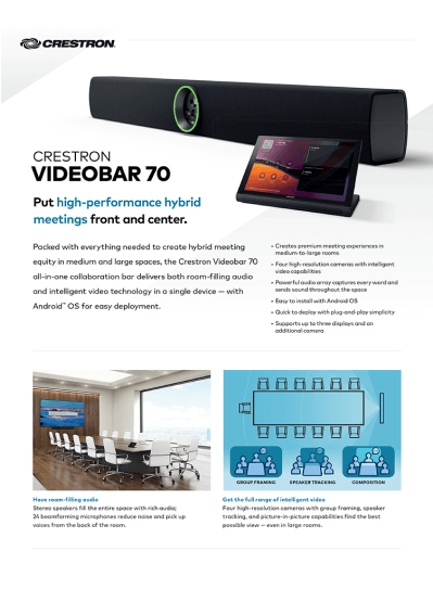 Crestron Videobar 70 [Crestron Electronics, Inc.]